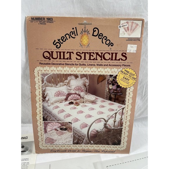 Plaid Enterprises Inc | Other | 983 Stencil Decor Quilt Grandmother Fan ...